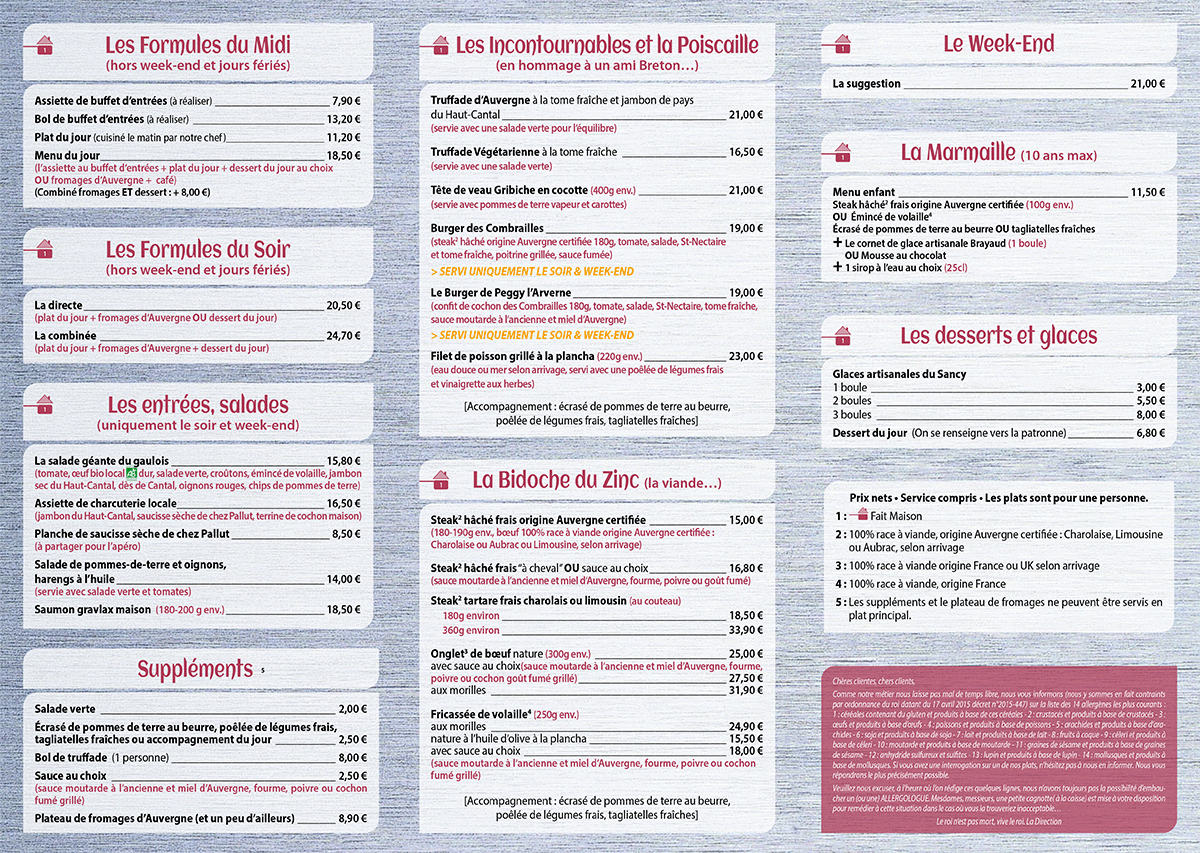 MENUS